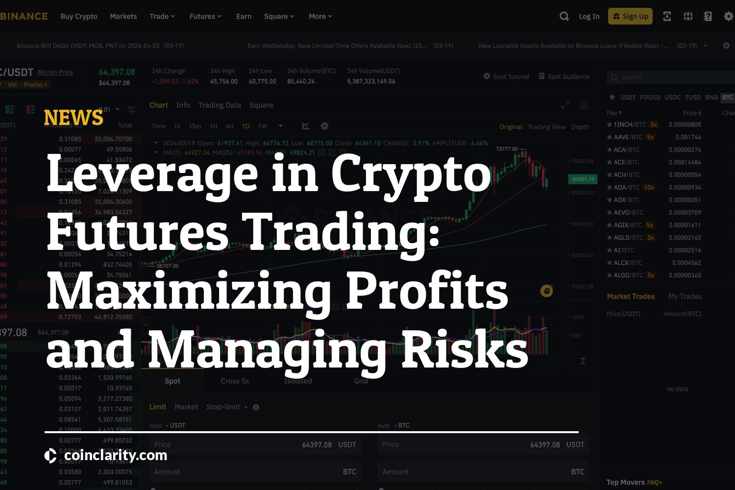 Leverage In Crypto Futures Trading: Maximizing Profits And Managing Risks - Coin Clarity