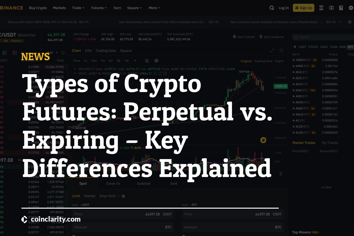 Types Of Crypto Futures: Perpetual Vs. Expiring – Key Differences ...